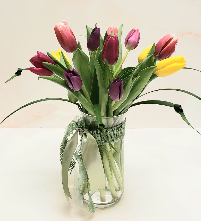 Tip Toe Thru the Tulips - Wonderland Floral Art