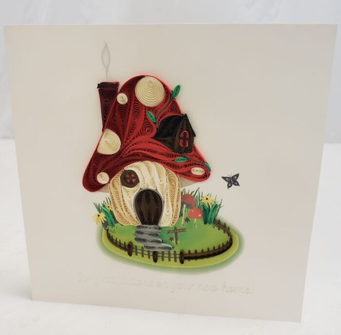 Card - New Home Quilling Card - Wonderland Floral Art