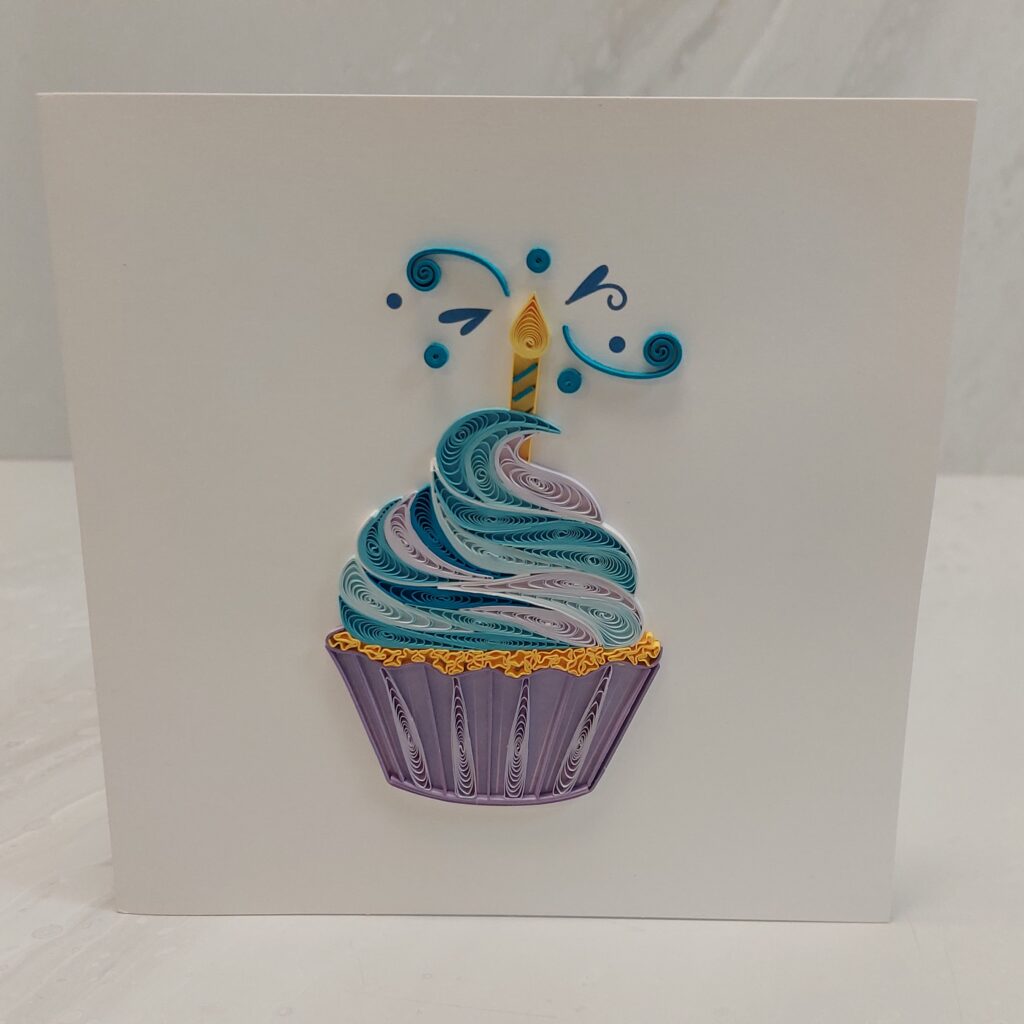 Card - Happy Birthday Quilling Card - Wonderland Floral Art